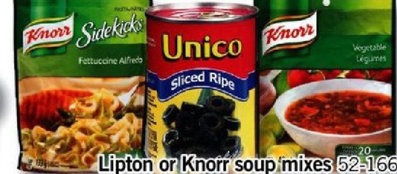 Fortinos: Lipton Or Knorr Soup Mixes, Uncle Bens Fast & Fancy Rice ...